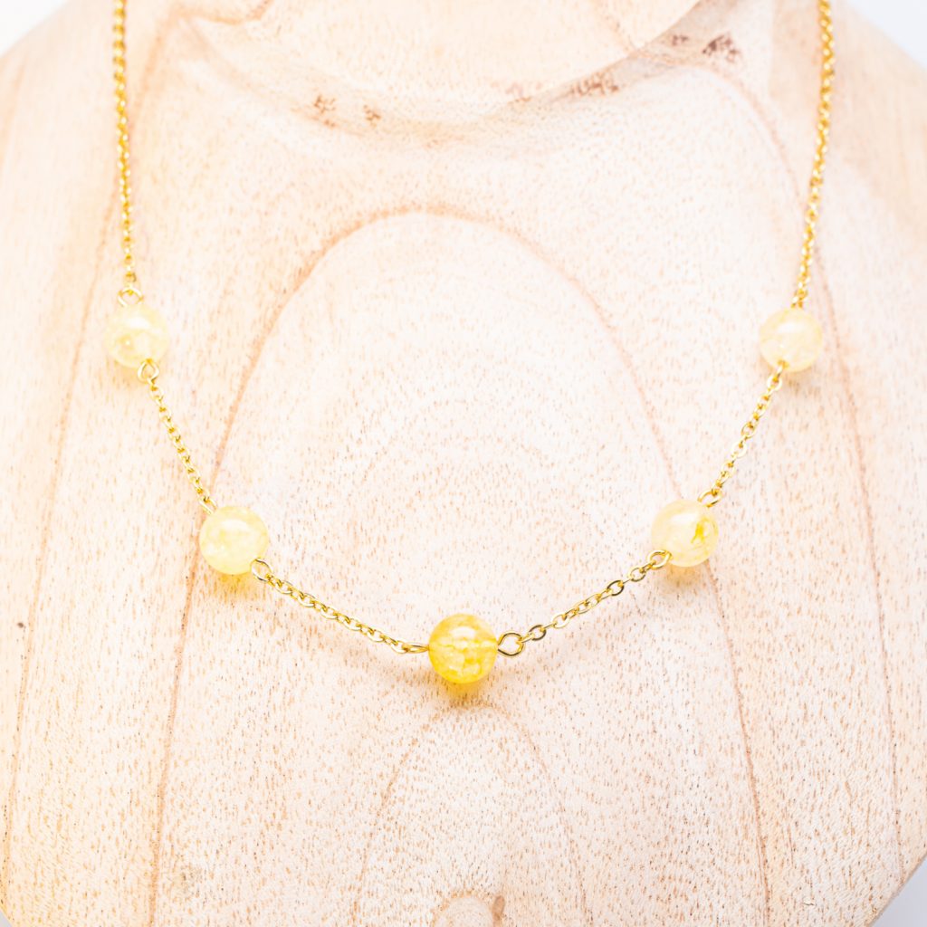 Collier Cassiopée en Citrine - Lithosmose